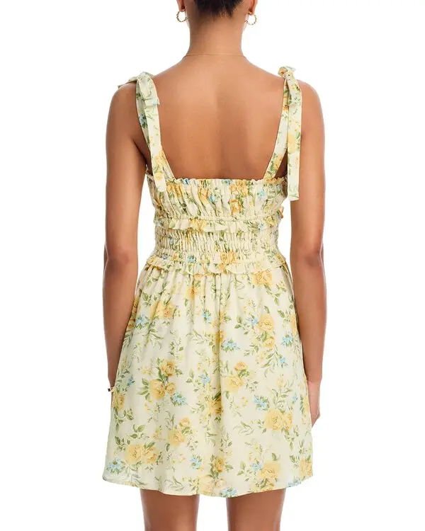 Aqua Rose Bud Tank Dress