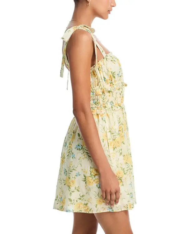 Aqua Rose Bud Tank Dress