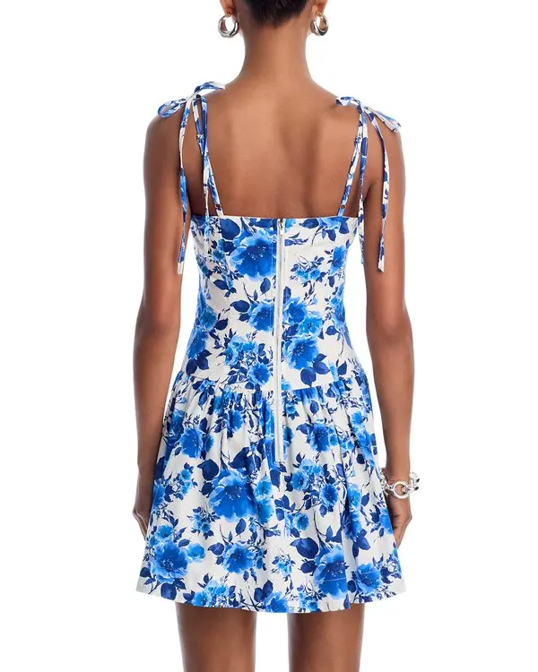 aqua fit and flare dress Fit And Flare Knit Midi Dress Aqua – Roland Mouret main image 0