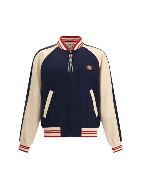 Valentino Garavani Virgin Wool Bomber Jacket - Multicolour