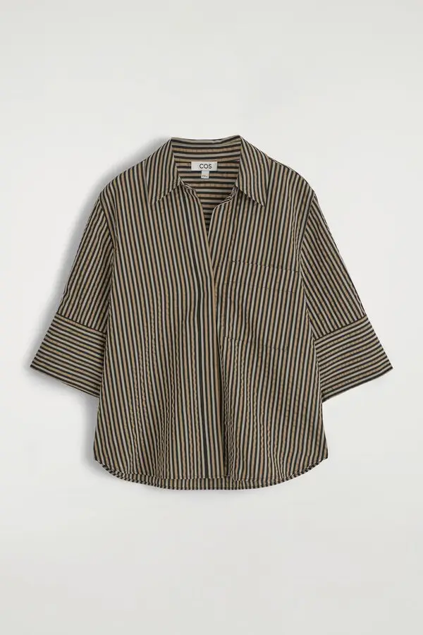 Cos Striped Seersucker Shirt