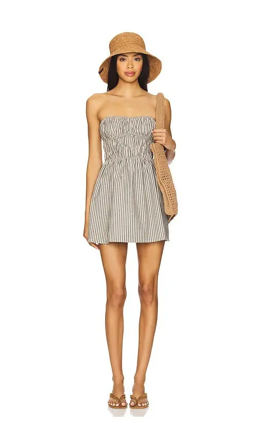 MORE TO COME Neve Mini Dress - Grey