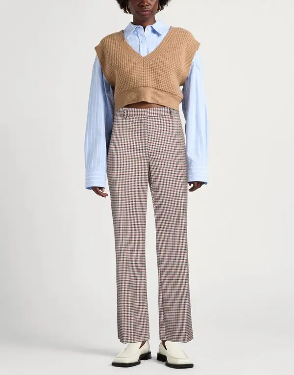 OTTOD'AME Flared Checked Pants