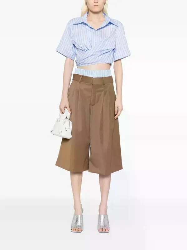 Monse Wrap Cropped Shirt