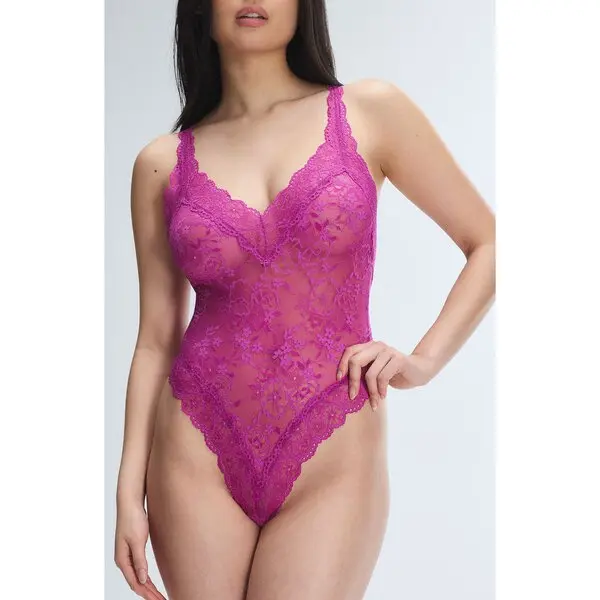SAVAGE X FENTY Soft 'n Savage Lace Teddy - Purple Fleur