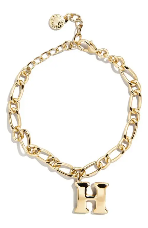 Baublebar Annika Initial Bracelet - Gold - H