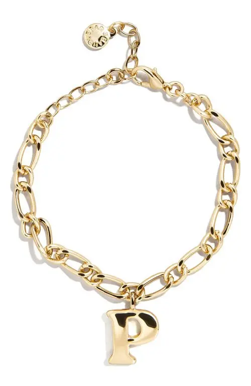 Baublebar Annika Initial Bracelet - Gold - P