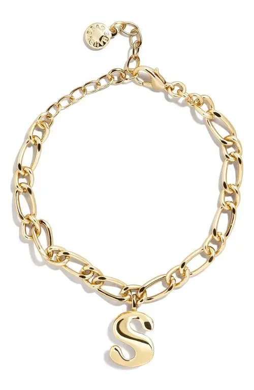 Baublebar Annika Initial Bracelet - Gold - S