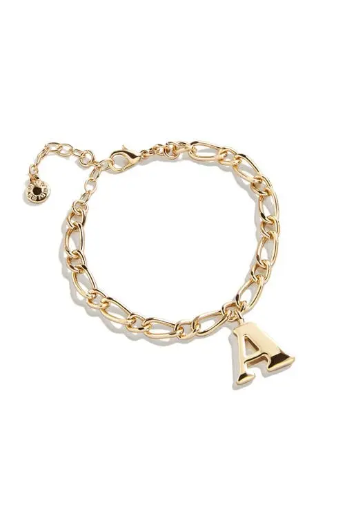 Baublebar Annika Initial Bracelet - Gold - S