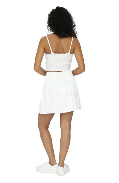 BELLE & BLOOM Palm Breeze Tennis Skort - White
