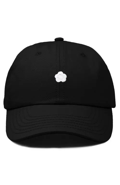 DALIX Lil Flower Dad Cap - Black