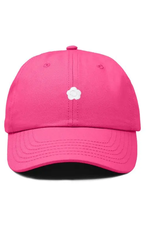 DALIX Lil Flower Dad Cap - Hot Pink