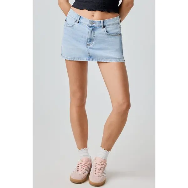 FLORENCE BY MILLS Denim Miniskirt - Light Wash
