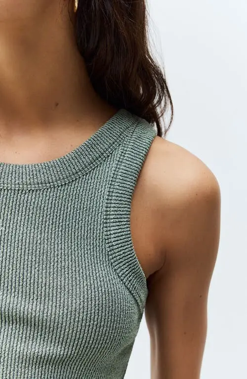 NEXT Glitter Ribbed Tank