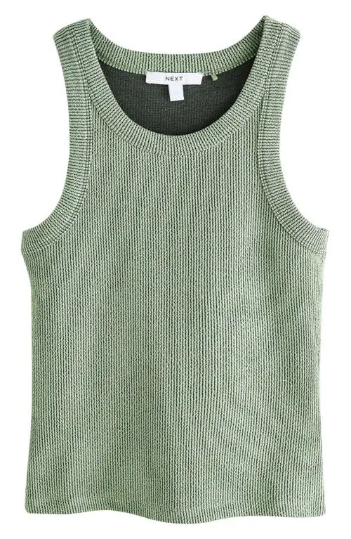 NEXT Glitter Ribbed Tank
