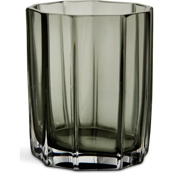 ORREFORS Reed Medium Glass Votive Holder - Green