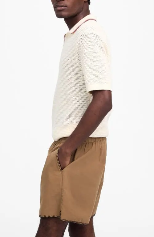 Madewell Blanket Stitch Cotton Shorts