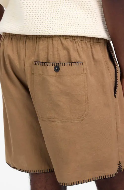 Madewell Blanket Stitch Cotton Shorts