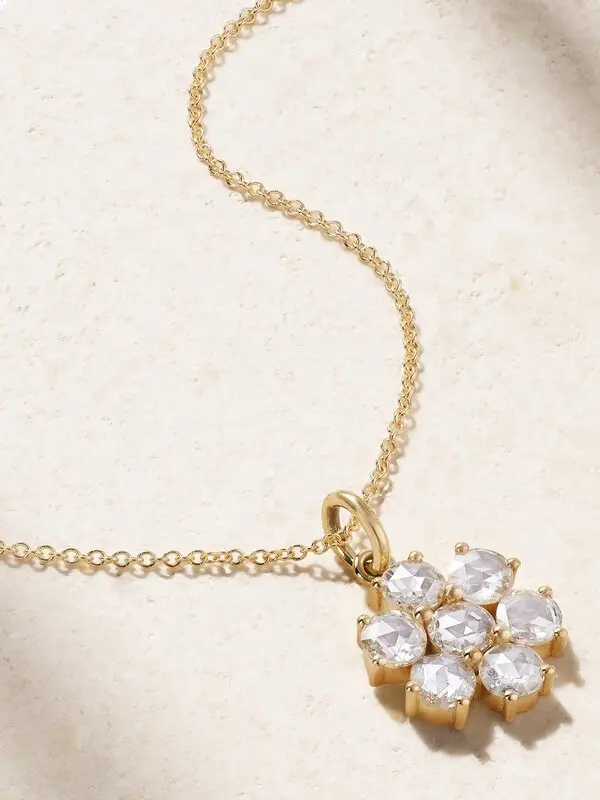 Ileana Makri Daisy Bloom Diamond Necklace - Gold
