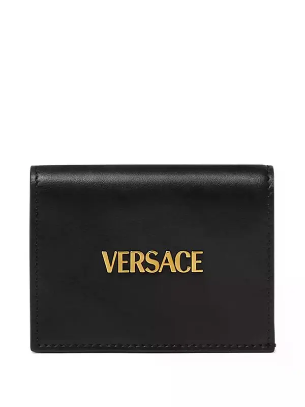 Versace Tag Bi-fold Wallet - Black