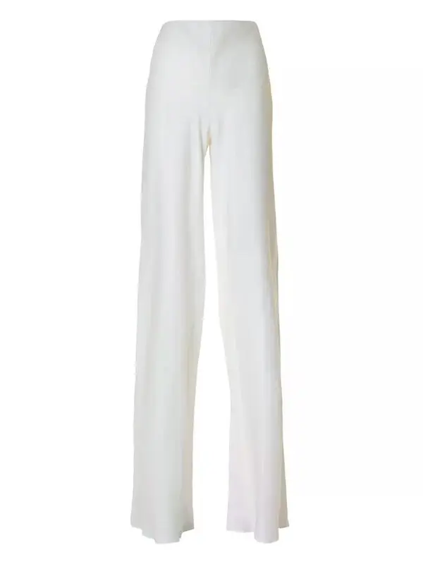 Alberta Ferretti Linen High-waisted Trousers