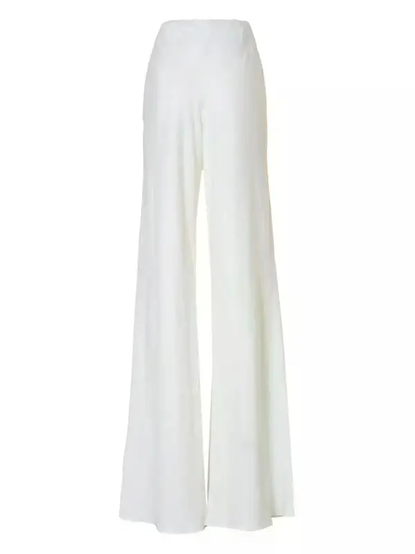 Alberta Ferretti Linen High-waisted Trousers