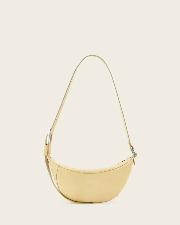 ALLSAINTS Luna Slouchy Leather Crossbody Bag - Mellow Yellow