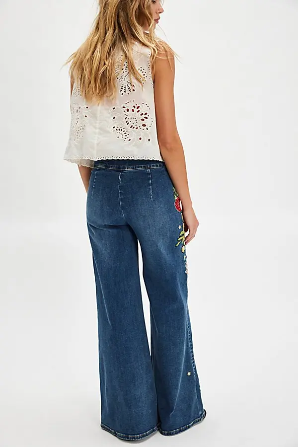 DRIFTWOOD Pull-on Wide-leg Jeans