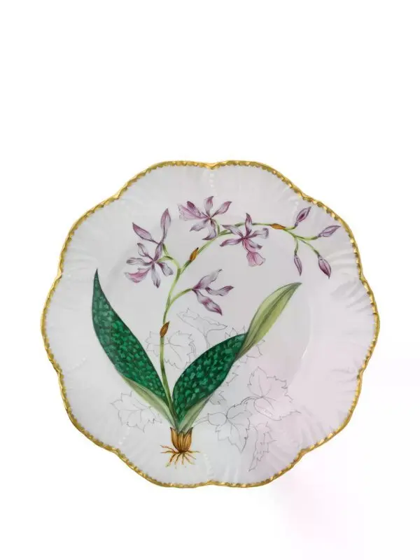 PINTO PARIS Histoires D'orchidees Dinner Plate - White