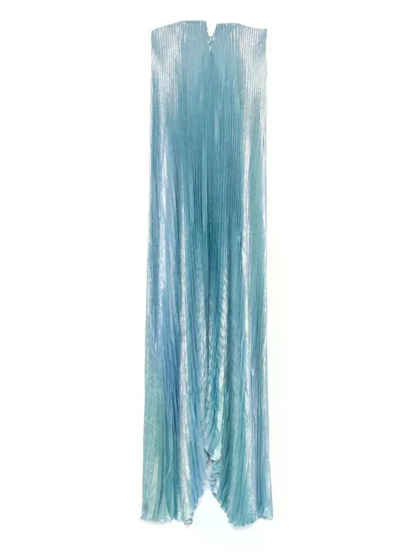 L'IDEE Pleated Gown - Blue