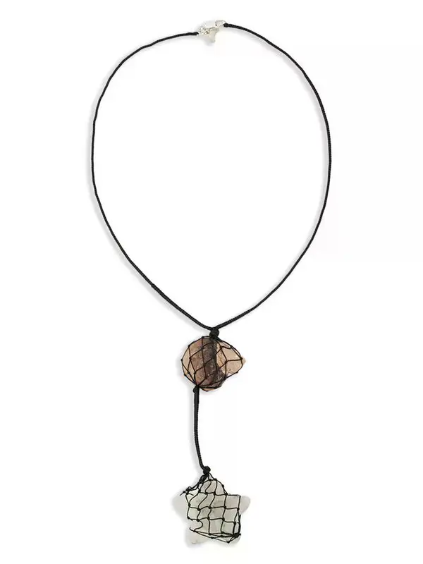 NICCOLO PASQUALETTI Wrapped Reef Pendant Necklace - Black