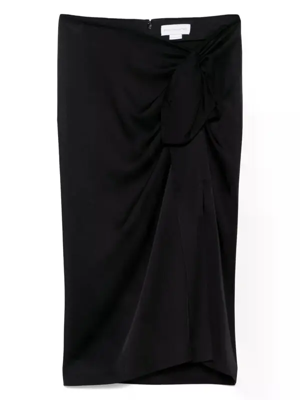 Stella McCartney Gathered Midi Skirt - Black