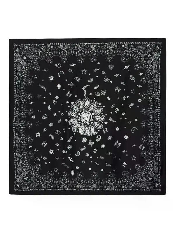Zadig&Voltaire Debbie 85 Bandana-print Scarf - Black