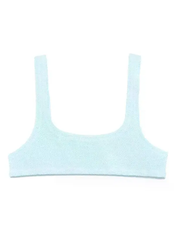 MC2 SAINT BARTH Naima Bikini Top - Blue