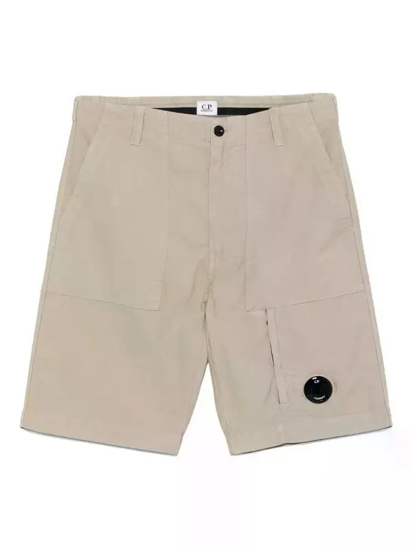C.P. COMPANY Lens-detail Cargo Shorts - Neutrals