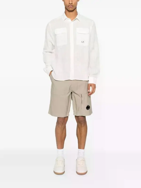 C.P. COMPANY Lens-detail Cargo Shorts - Neutrals