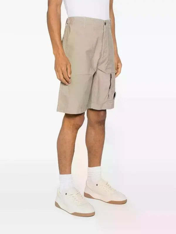 C.P. COMPANY Lens-detail Cargo Shorts - Neutrals
