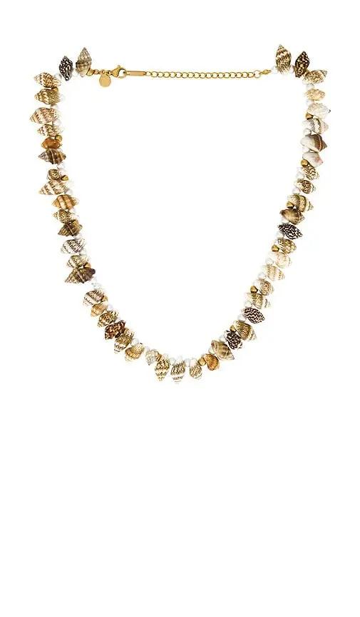 PETIT MOMENTS Shells And Faux Pearls Necklace - Puka