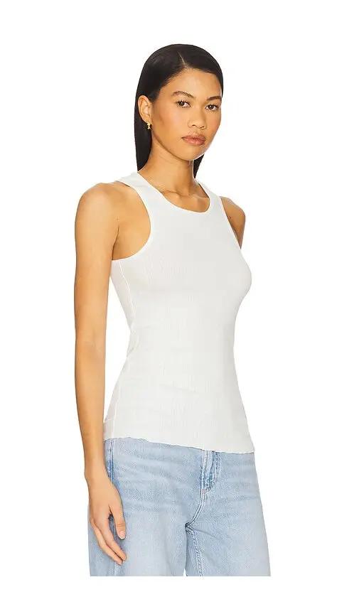 Free People Ribbed Lace Trim Tank