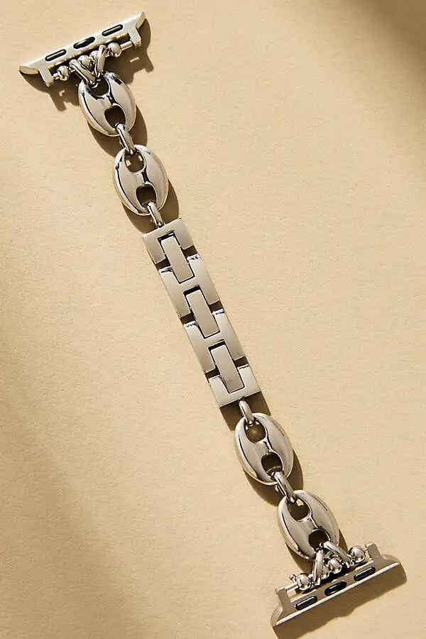 POSH TECH Poppy Can Hardware Apple Watch Band By - Silver