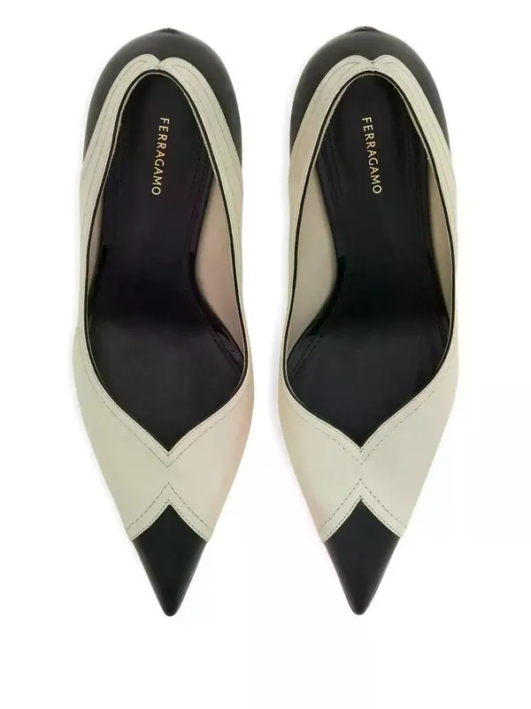 FERRAGAMO 70mm Leather Pumps