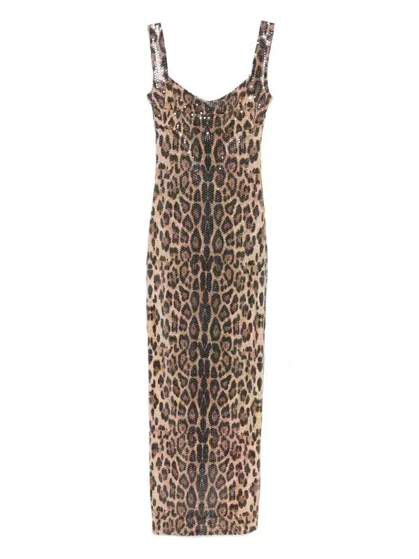 ATU BODY COUTURE Leopard-print Midi Dress