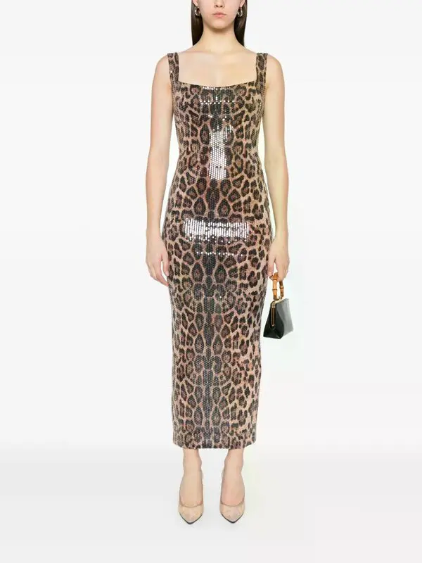 ATU BODY COUTURE Leopard-print Midi Dress