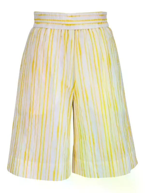 ODEEH Striped Knee-length Shorts