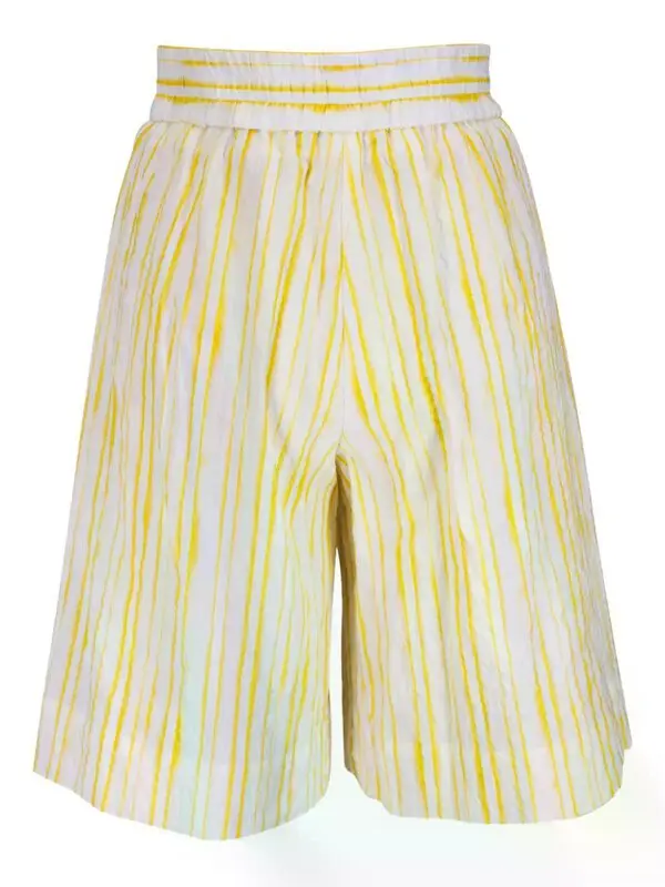 ODEEH Striped Knee-length Shorts
