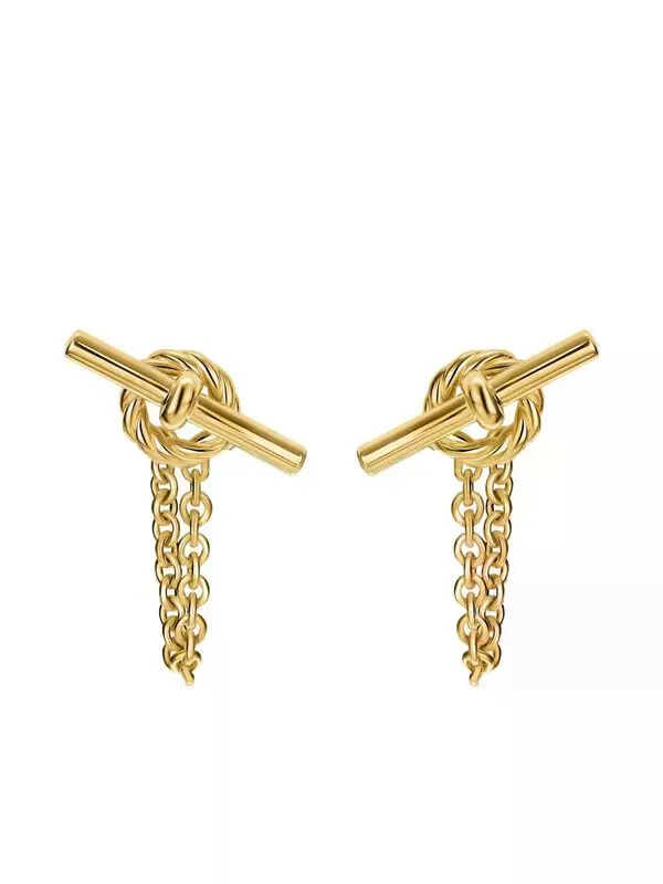 David Yurman 18k Dy Mercer® Chain Earrings - Gold