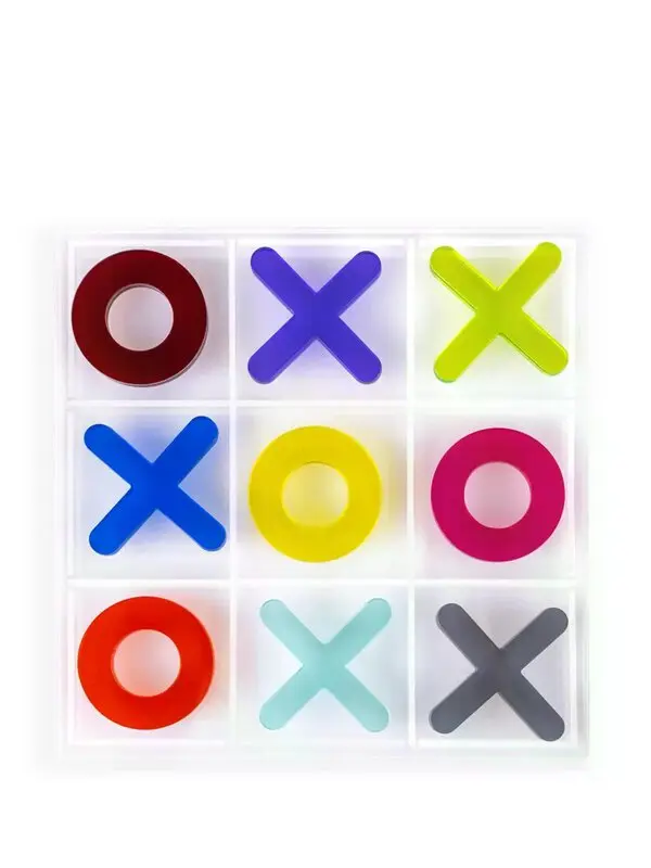 VESTA Colour-block Tic-tac-toe Game - White