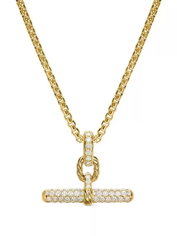 David Yurman 18k Dy Madison® Diamond Necklace - Gold