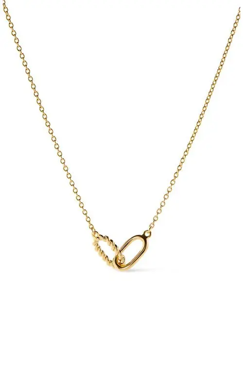 ANA LUISA Juniper Oval Link Necklace - Gold
