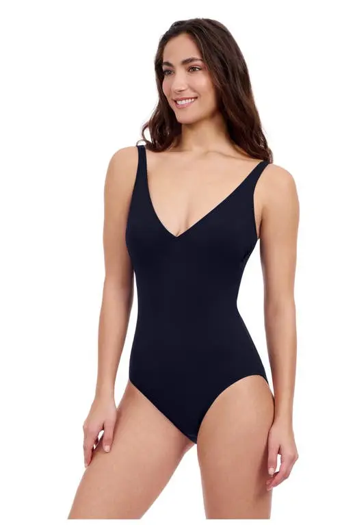 GOTTEX V-neck One Piece - Black